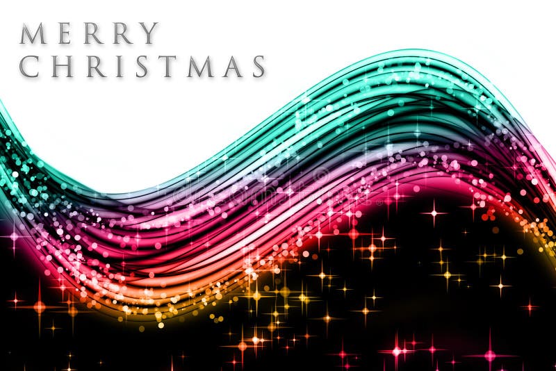 Fantastic Christmas Wave Design Stock Illustration - Illustration of ...