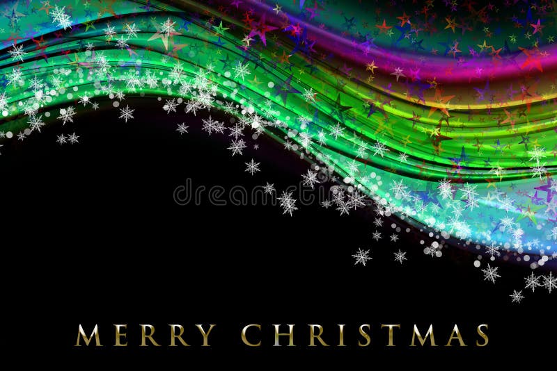 Fantastic Christmas Wave Design Stock Illustration - Illustration of ...