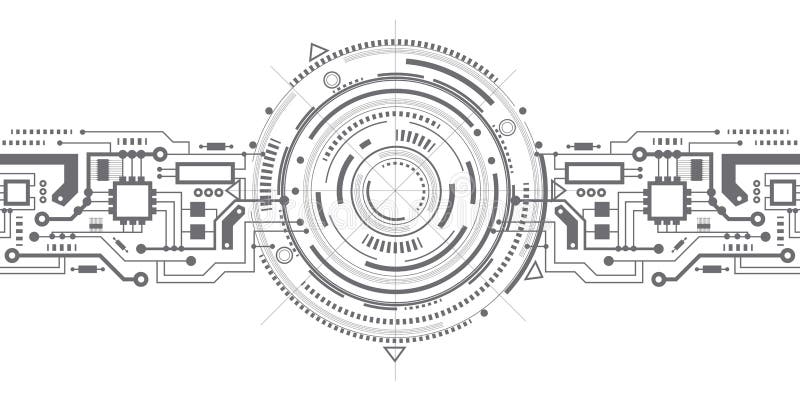 Fantastic Circle .Drawing Details . Circuit-board-background-technology ...