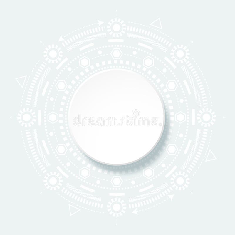 Fantastic Circle .Drawing Details .Mechanical Scheme Stock Vector ...