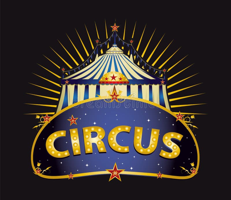 Big top sign stock illustration. Illustration of invitation - 22890314