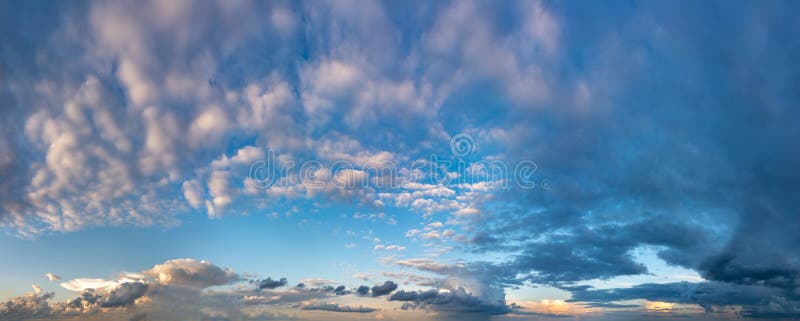 Fantastic Clouds at Sunrise Stock Photo - Image of summer, fluffy ...