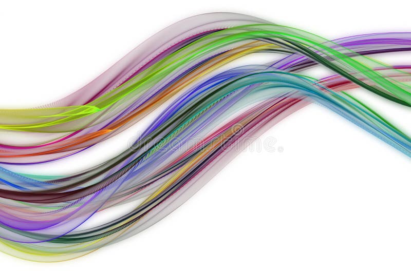 Fantastic Colorful Wave Design Stock Illustration - Illustration of ...