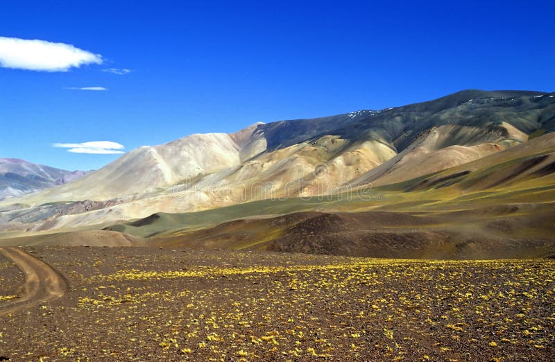 Fantastic Colors in the Argentinean Andes Stock Image - Image of laguna ...