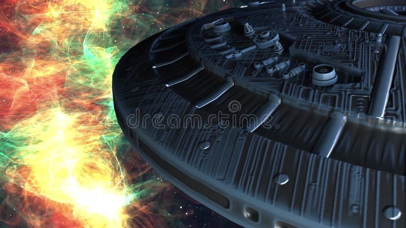 Disc Shaped Alien Spaceship. Stock Video - Video of spacecraft, mystery ...