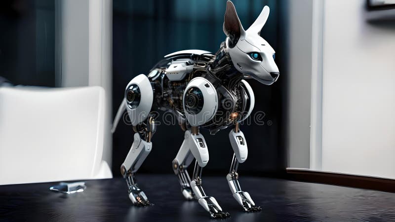 Fantastic Creatures with a High Level of Technology Stock Illustration ...