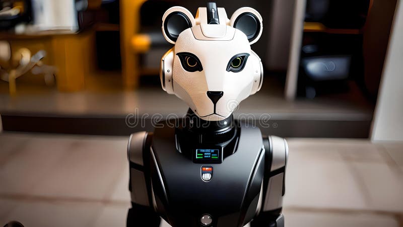 Fantastic Creatures with a High Level of Technology Stock Illustration ...