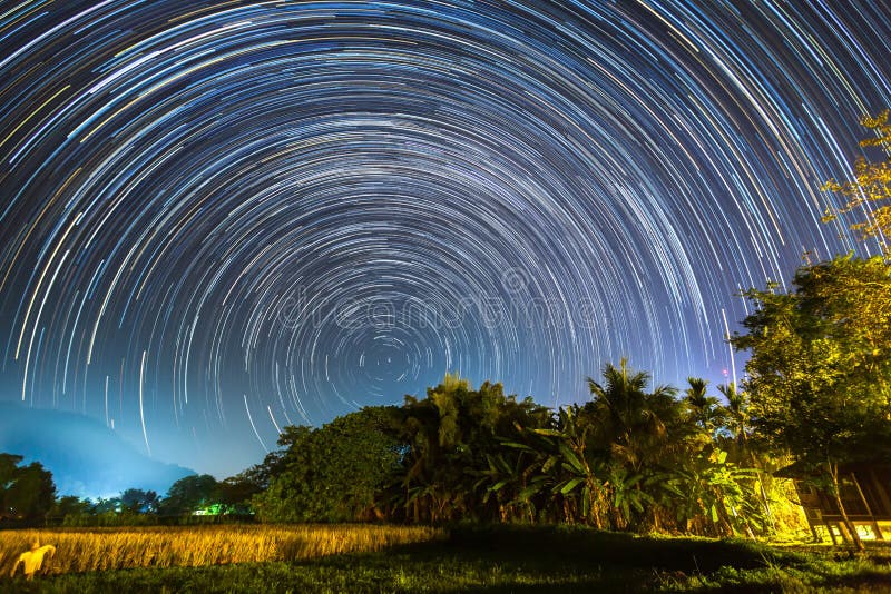 Fantastic curve of starry stock image. Image of nature - 185109673