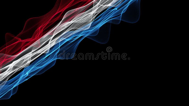 Fantastic Dutch Color Wave Animation in Slow Motion for Sporting Events and Space for Text ...