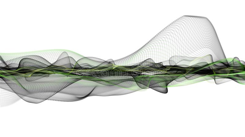 Fantastic Eco Animation with Particle Wave Object in Slow Motion ...