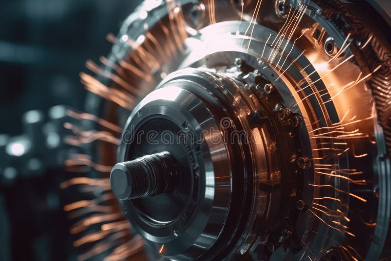 Fantastic Motor of the Future. Generative AI Stock Illustration ...