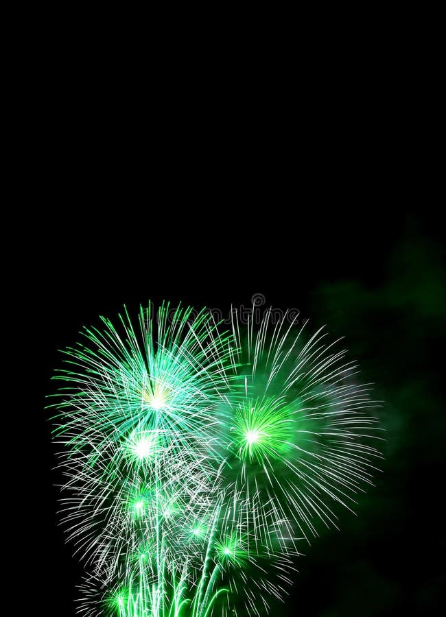 Fantastic Vibrant Arctic Blue Fireworks Splashing in the Night Sky ...