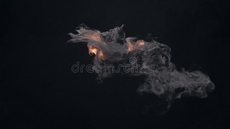 Fantastic Flying, Winding Stream of Fire. 3d Rendering Digital ...