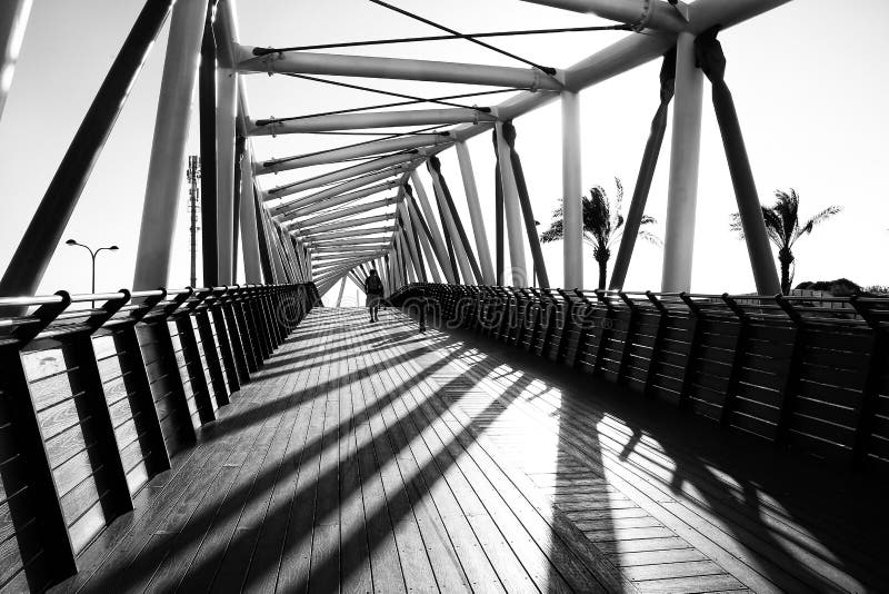 A Fantastic Game of Shadows from the Bridge of Interesting Design Stock ...