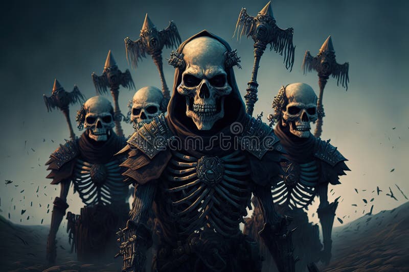 Fantastic Image of the Evil Army Under the Leader S Command. Army of ...