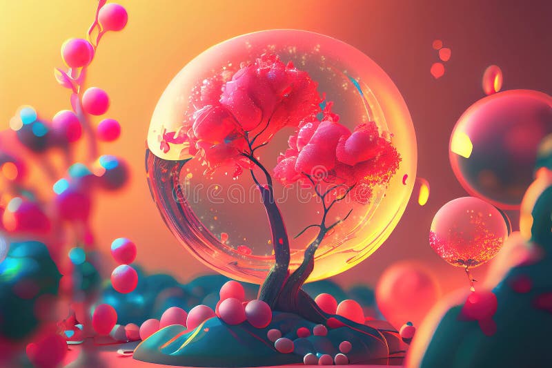 Fantastic Image of Trees in Babbles with Generative AI Save Planet ...