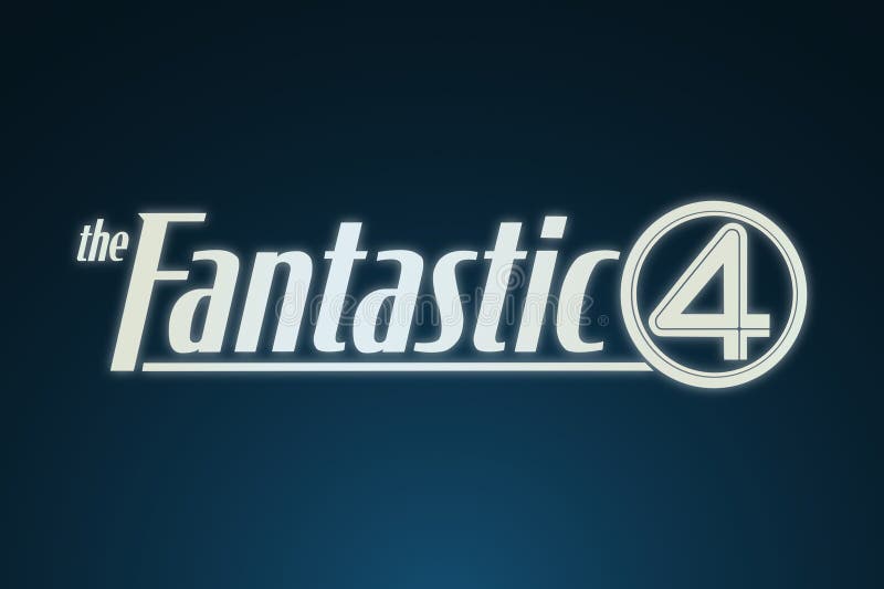 Fantastic 4 logo 2025 editorial stock image. Illustration of marvel - 393885644