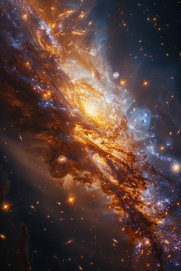 A Fantastic Luminous Mysterious Universe. a View of Space Stock ...