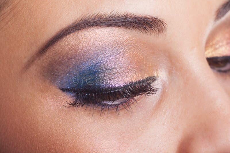 Fantastic make up eye stock image. Image of expectations - 19464957