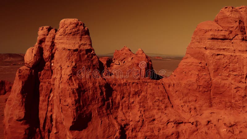 Martian Red Surface Close Up Stock Footage - Video of powder, dirt ...