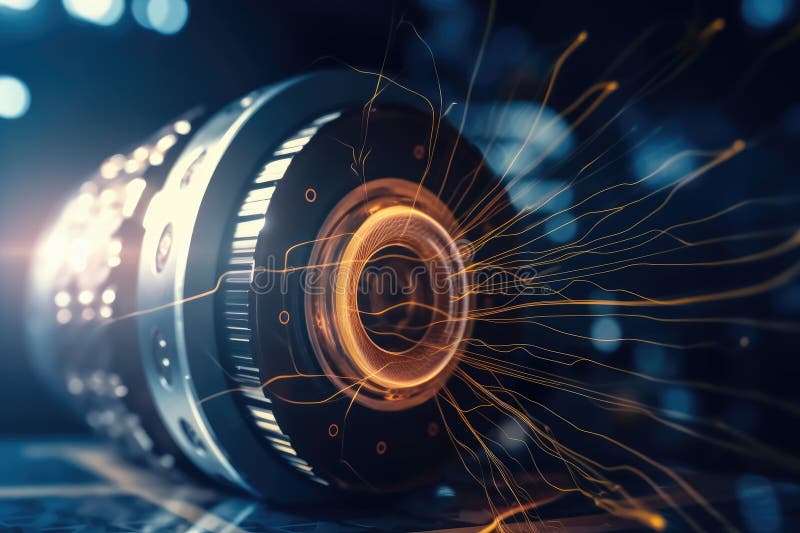 Fantastic Motor of the Future. Generative AI Stock Illustration ...