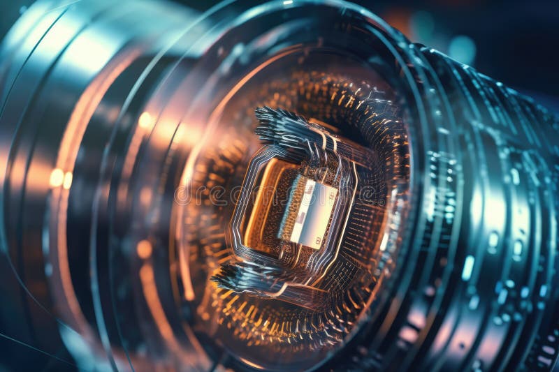 Fantastic Motor of the Future. Generative AI Stock Illustration ...