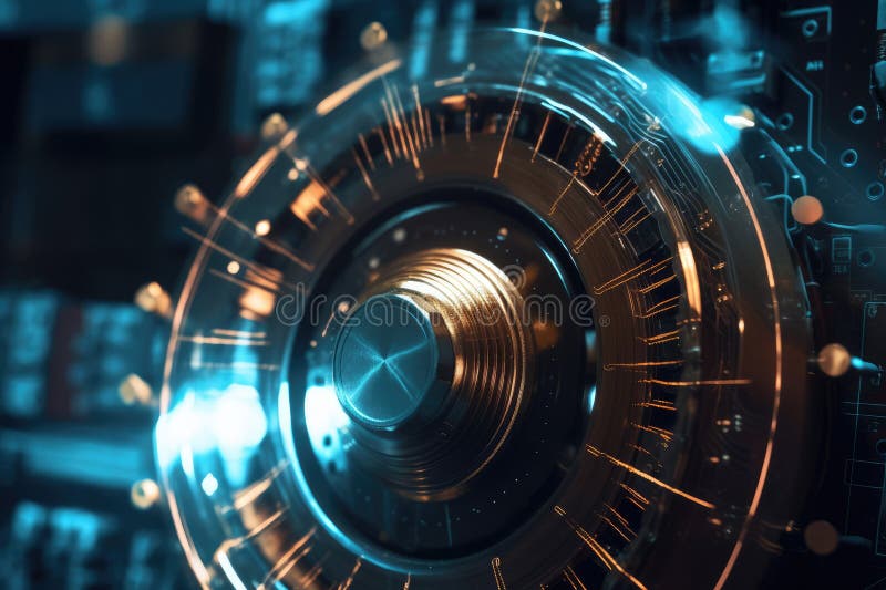 Fantastic Motor of the Future. Generative AI Stock Illustration ...