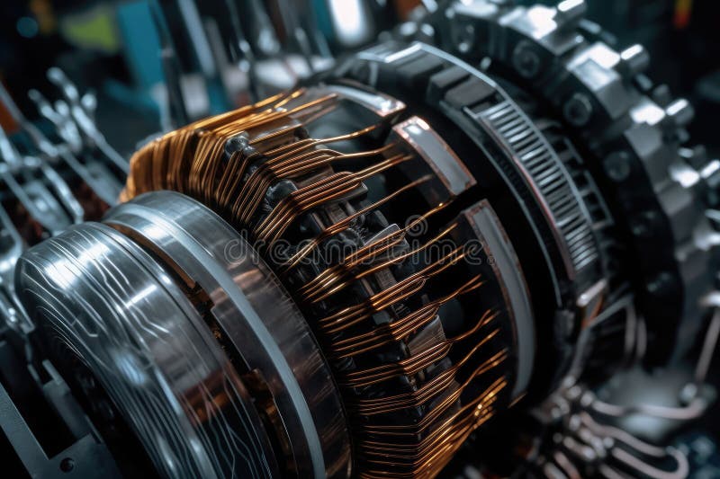 Fantastic Motor of the Future. Generative AI Stock Illustration ...