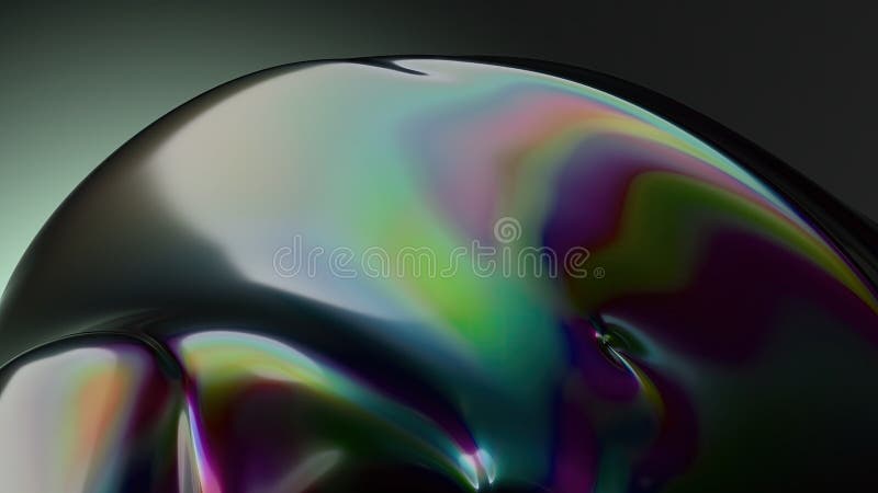 Fantastic Reflection Curved Rainbow Reflection of Metal Plate Elegant ...