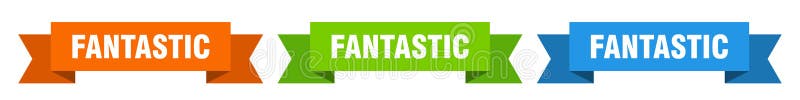 Fantastic Ribbon. Fantastic Isolated Paper Sign. Banner Stock Vector ...