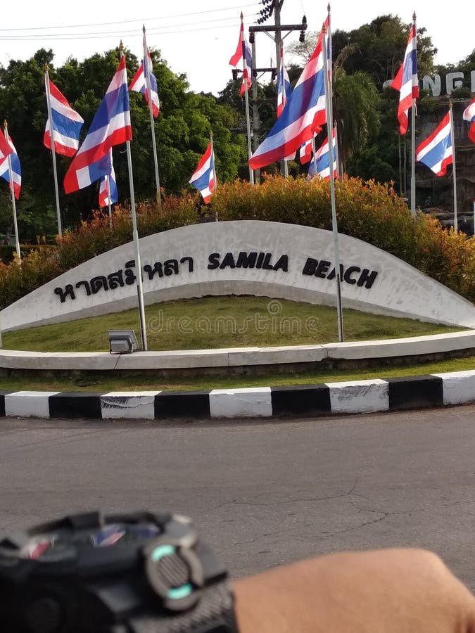 Fantastic Scene Samila Beach in Thailand Editorial Photo - Image of ...