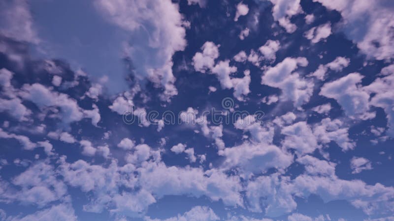 Fantastic Sky: a Stunning 3D Render of a Dramatic Sky with Purple ...