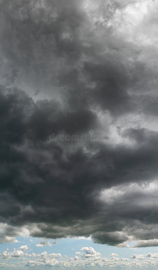 Fantastic Soft Thunderclouds, Sky Panorama Stock Photo - Image of ...