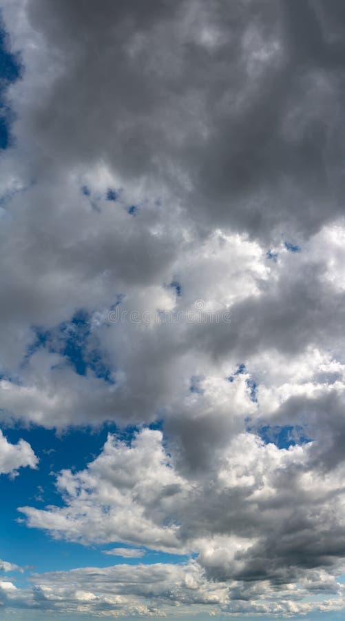 Fantastic Soft Thunderclouds, Sky Panorama Stock Photo - Image of ...