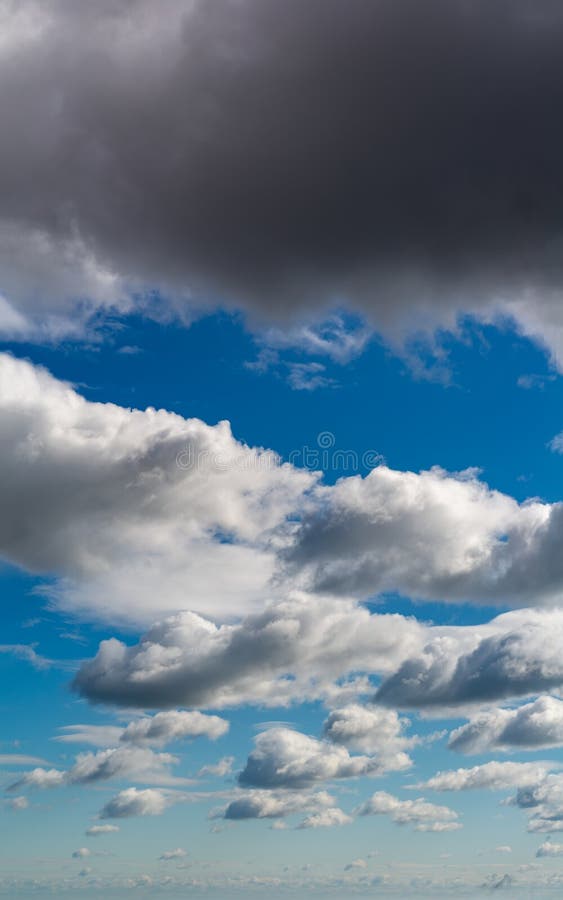 Fantastic Soft Thunderclouds, Sky Panorama Stock Image - Image of ...