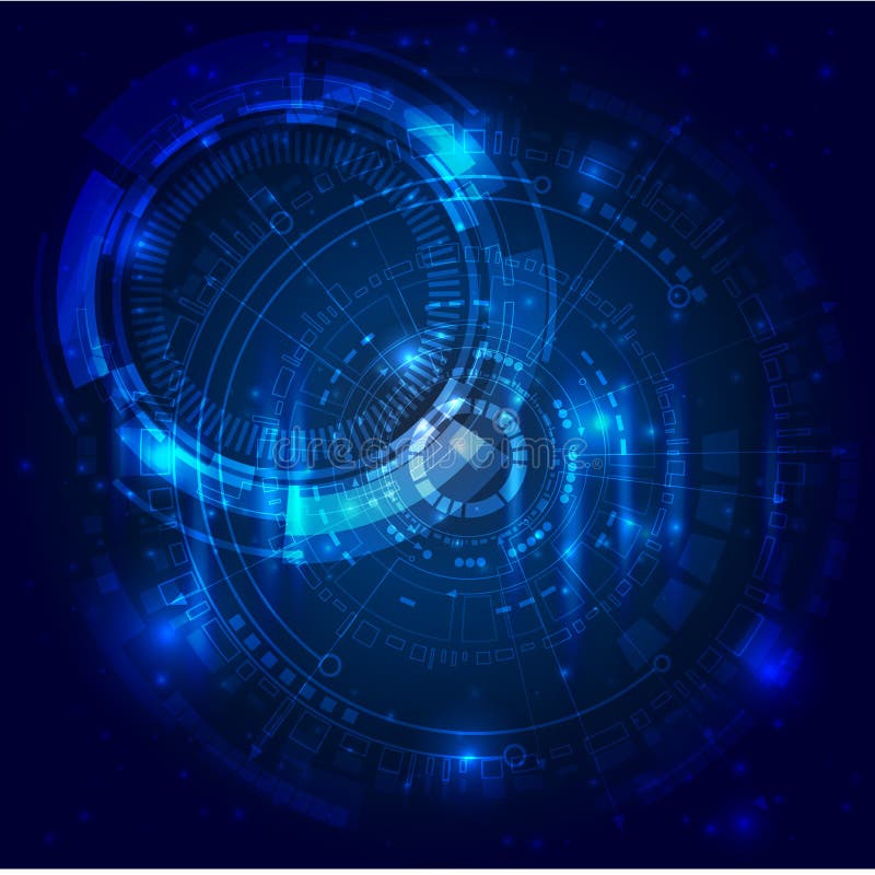 Fantastic Space Blue Abstract Background Stock Illustration ...