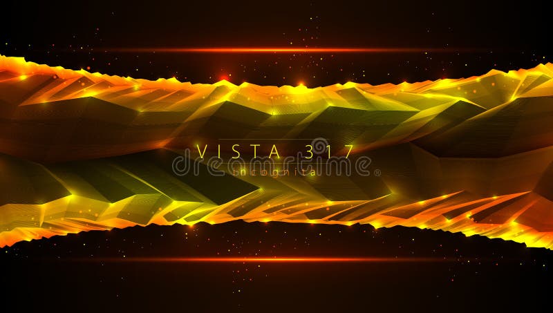 Fantastic Space Planet Terrain Vector Illustration, Cosmos Science ...