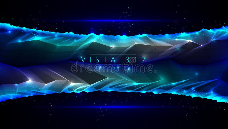 Fantastic Space Planet Terrain Vector Illustration, Cosmos Science ...