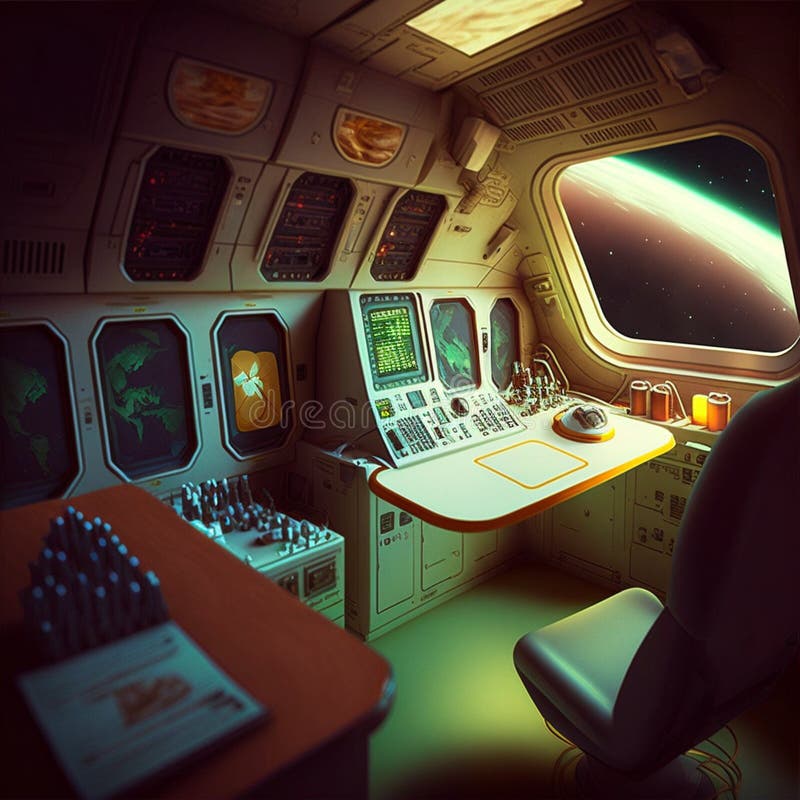 Space Station Interior Cartoon Stock Illustrations – 319 Space Station ...
