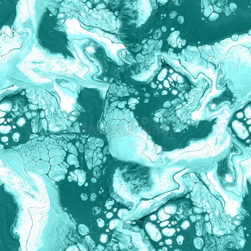 Modern Liquid Art Seamless Texture with Bubbles Wavy Shapes. Stock ...