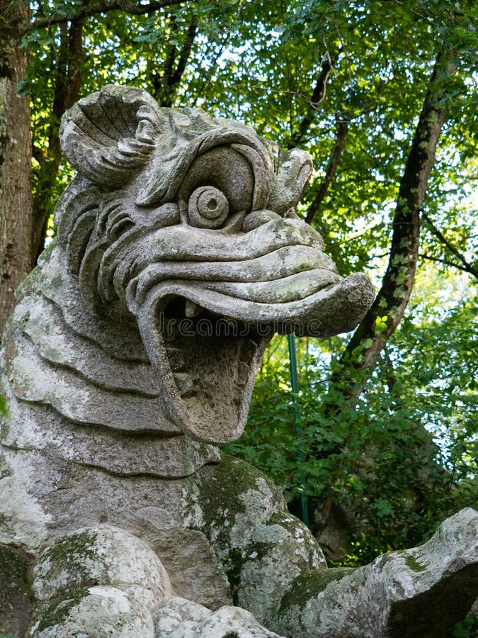 A fantastic stone monster stock photo. Image of fierce - 148690926