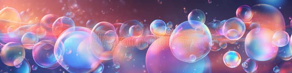 Fantastic Structure of Multi-colored Bubbles. Stock Image - Image of ...