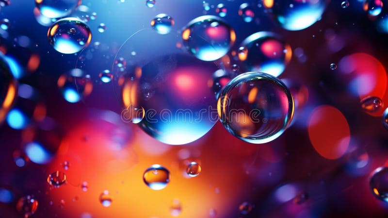 Fantastic Structure of Multi-colored Bubbles. Stock Photo - Image of ...