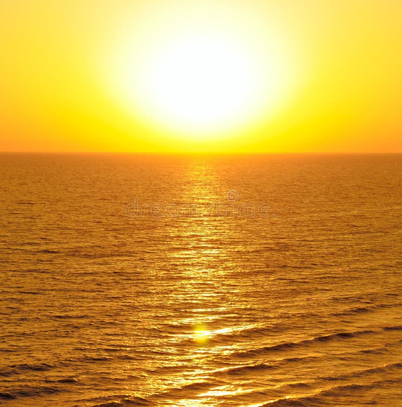 Fantastic Sunrise on the Ocean Stock Photo - Image of spring, ocean ...