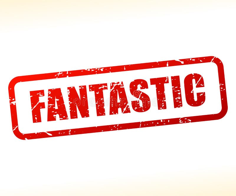 Fantastic text stamp stock vector. Illustration of sticker - 107568278