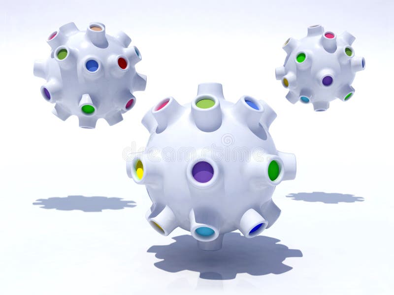 Fantastic Three-dimensional Objects Stock Illustration - Illustration ...