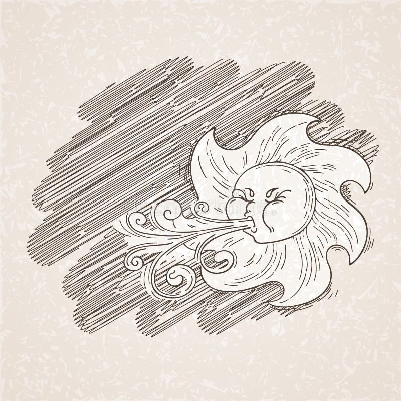 Fantastic Vector Illustration with the Solar Wind. Stock Vector ...