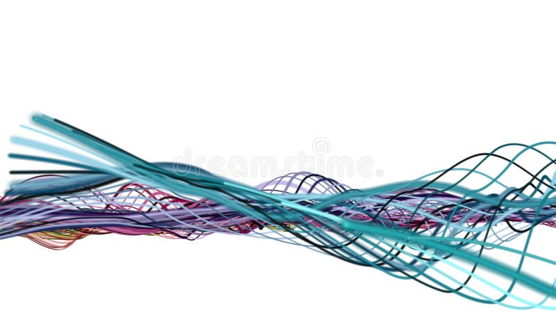 Fantastic Animation with Stripe Objects in Slow Motion, 4096x2304 Loop ...