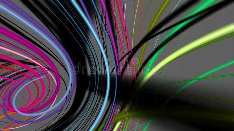 Fantastic Animation with Stripe Wave Object in Slow Motion, 4096x2304 ...