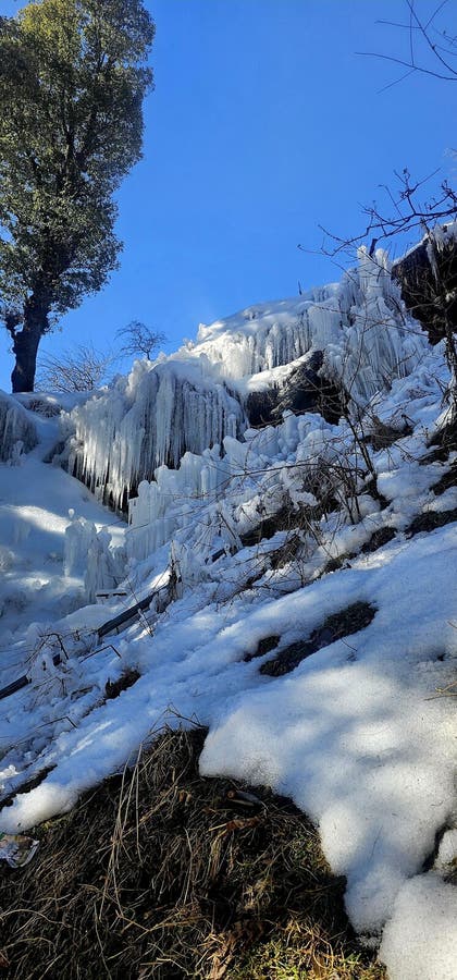 A Fantastic View of Snow with Amazing Fresh Weather Stock Photo - Image ...